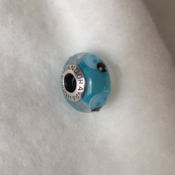 Pandora | Jewelry | Pandora Blue Ladybugs Glass Bead | Poshmark